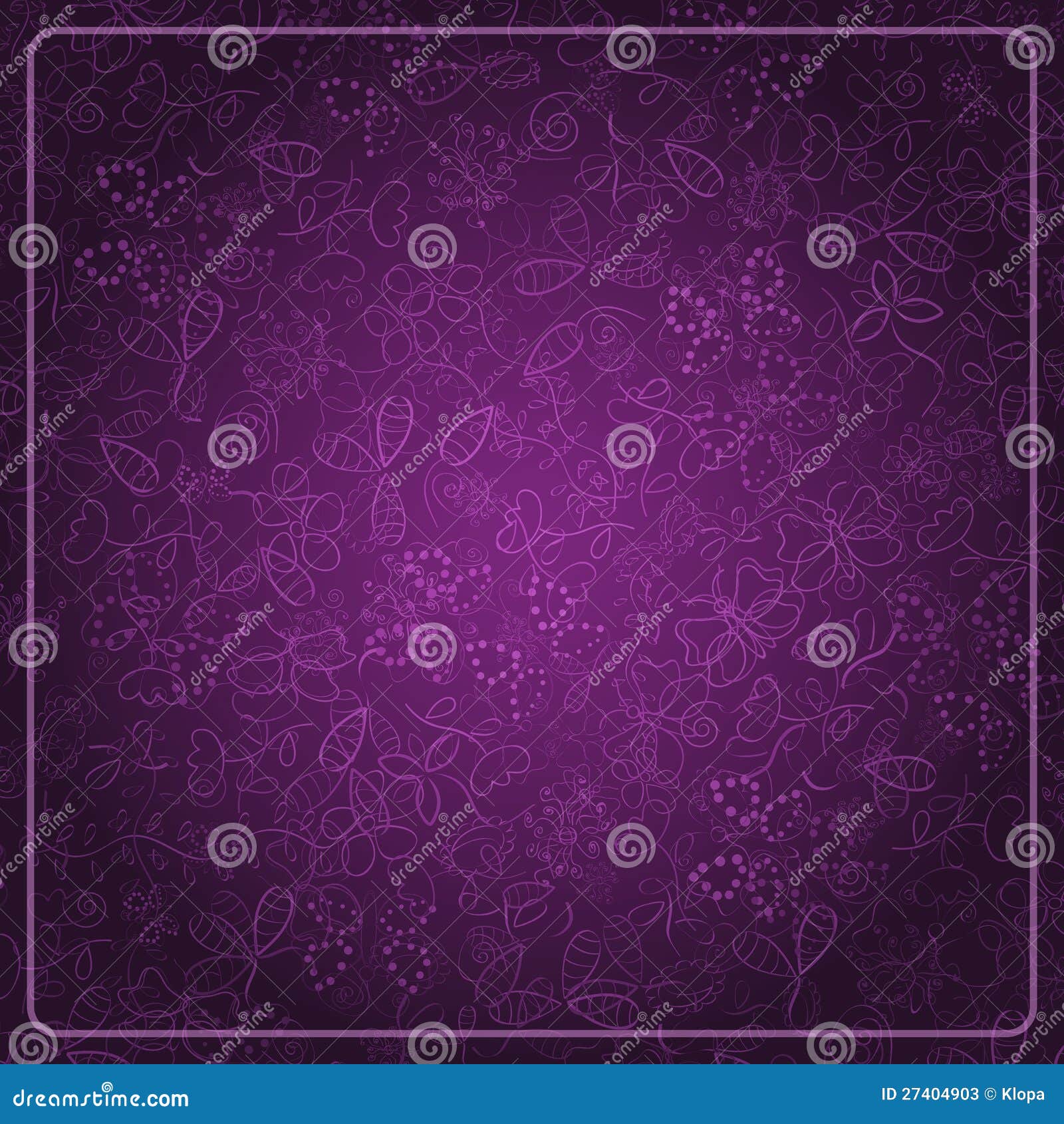 Purple Card With Confetti Border Stock Photography | CartoonDealer.com ...