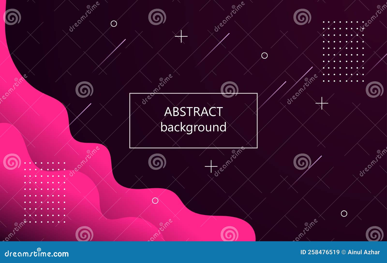 Abstract Dark Purple Pink Liquid Color Gradient Wavy Geometric Fluid ...