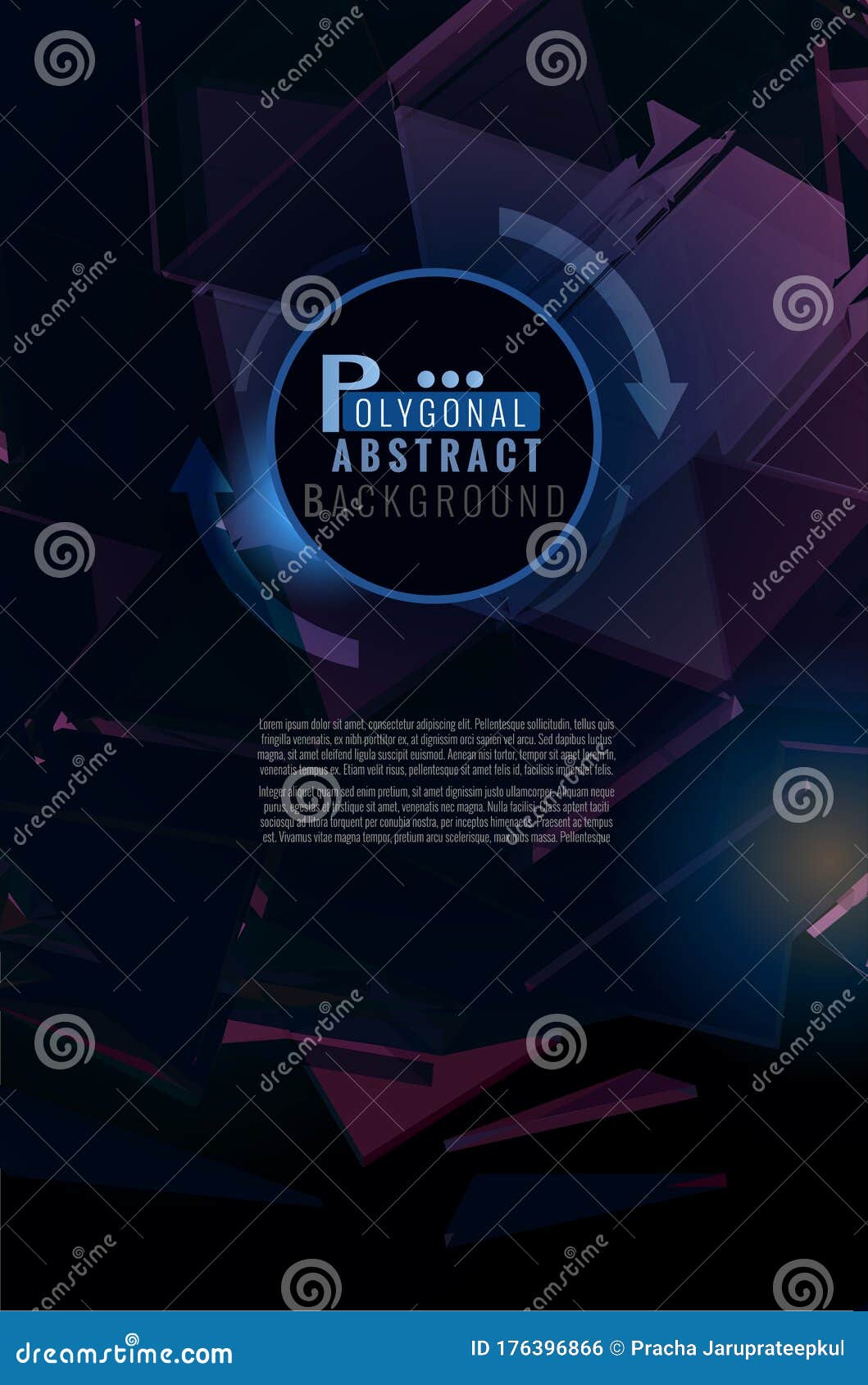 Abstract Dark Purple Polygonal BG Stock Vector - Illustration of ...