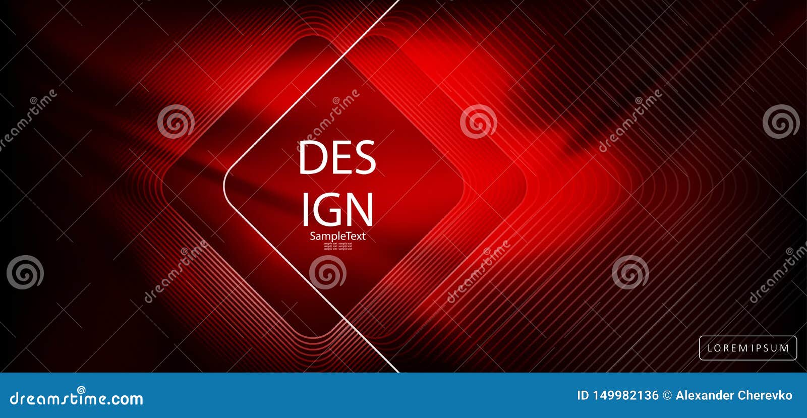 Abstract Dark Red Background with Square Frame Stock Vector ...