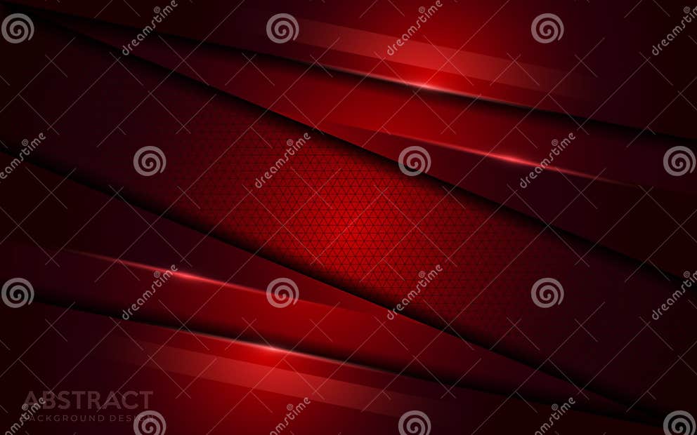 Abstract Dark Red Background With Texture Effect Overlap Layer Design