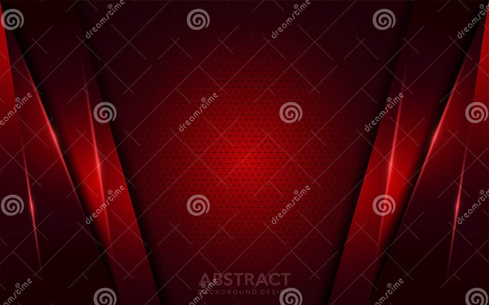 Abstract Dark Red Background With Texture Effect Overlap Layer Design