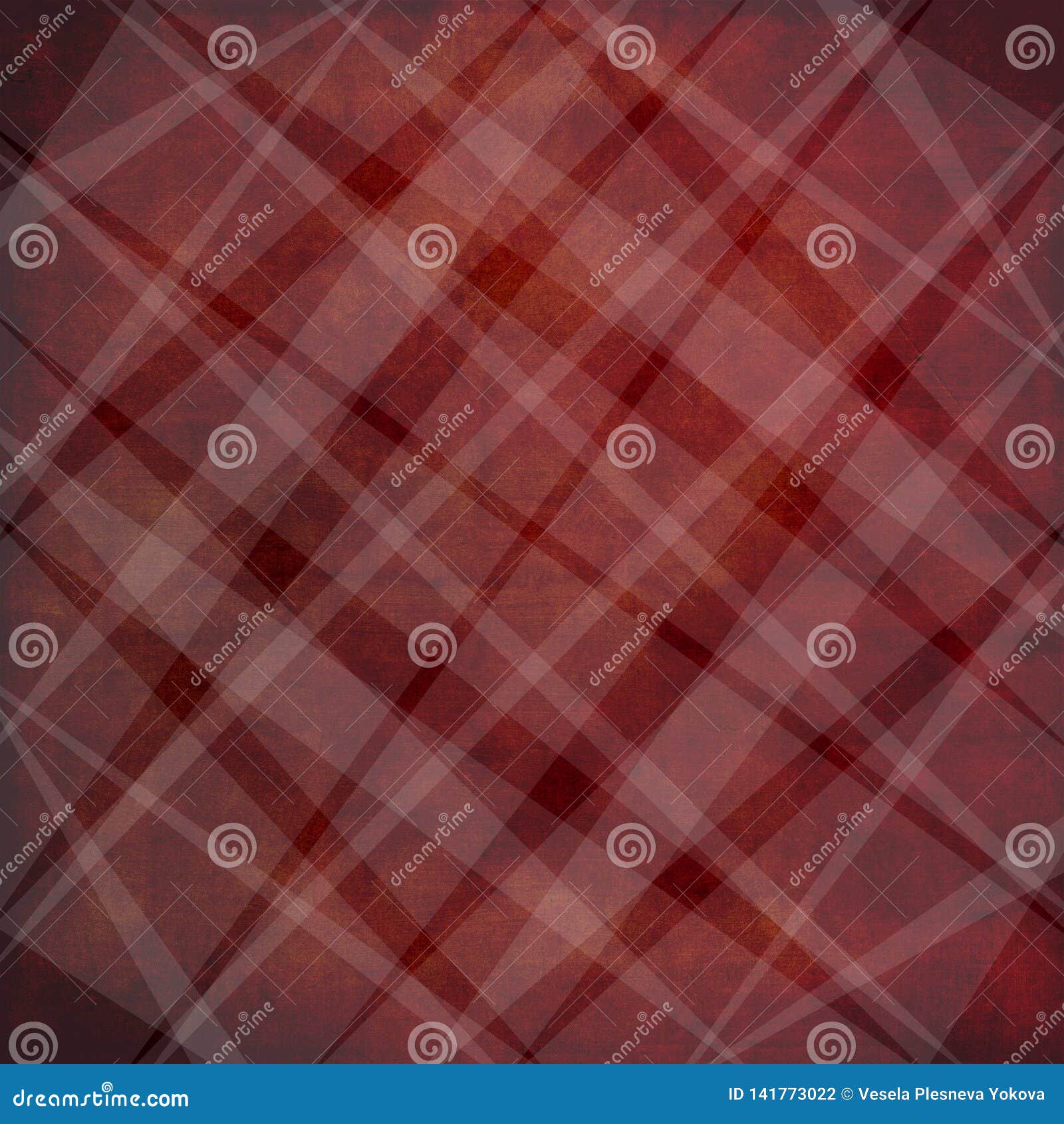 Abstract Dark Red Background White Striped Pattern and Blocks in ...