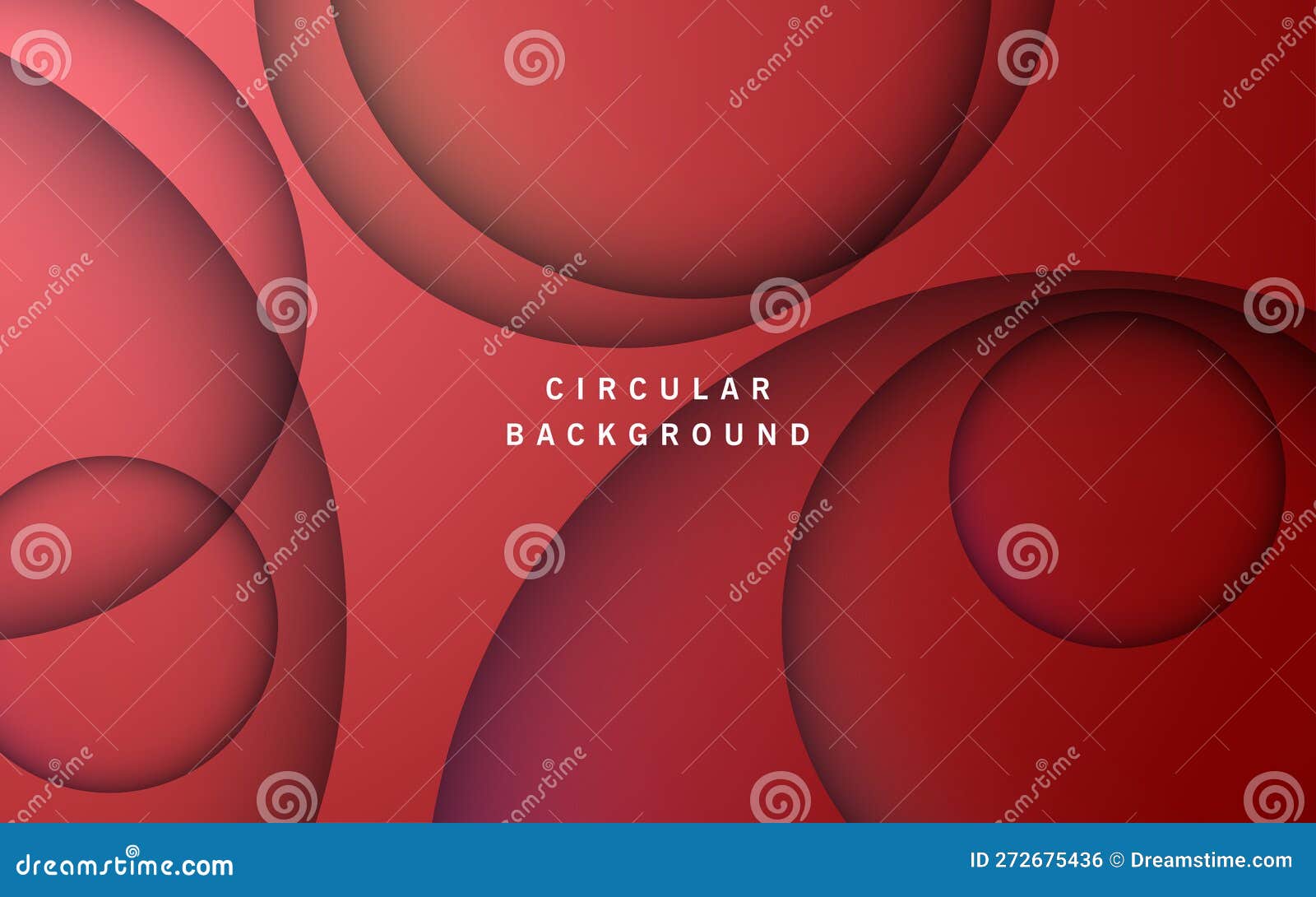 Abstract Dark Red Circle Shadow and Light Papercut Dimension Background ...