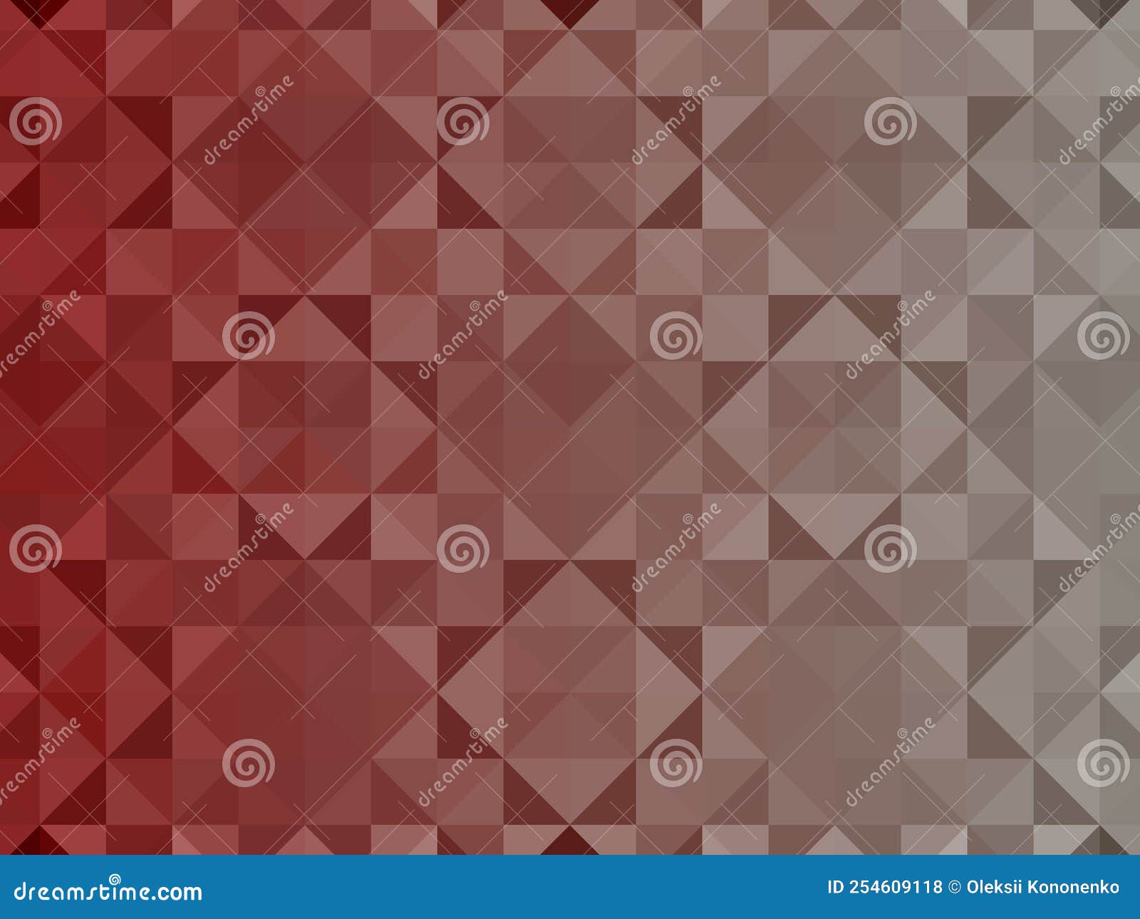 Abstract Dark Red Colored Mosaic Texture Assembled from Small Triangles ...