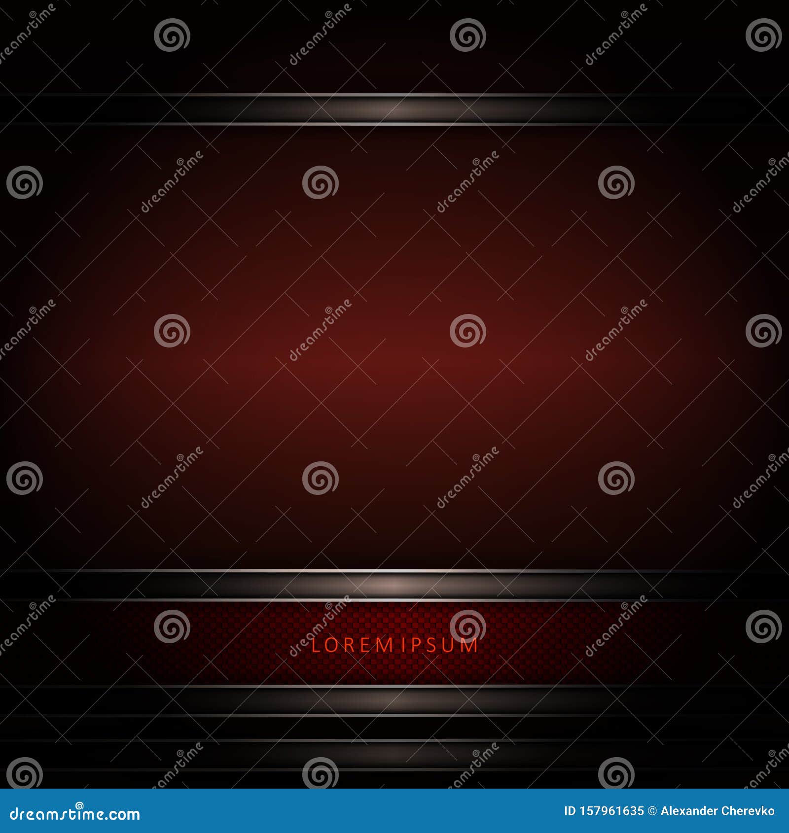 Abstract Dark Red Design with a Rectangular Frame with a Fringing Stock ...