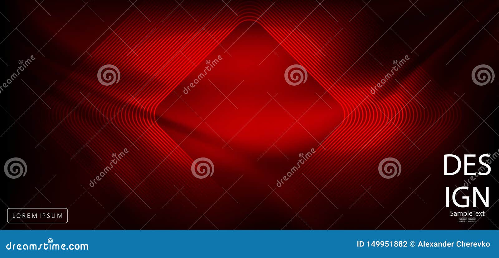Abstract Dark Red Design with Square Frame Stock Vector - Illustration ...