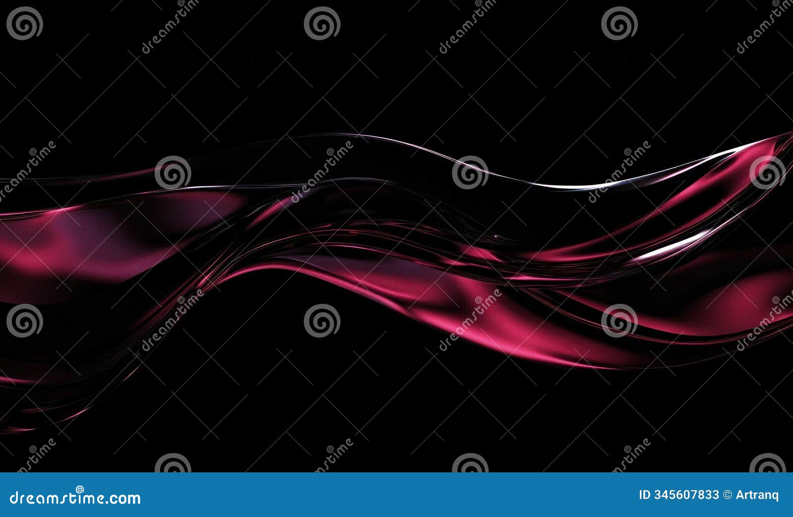 Elegant Dark Red Liquid Waves on Black Background Stock Image - Image ...