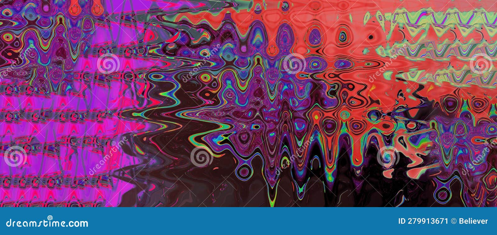 Abstract Dark Red-purple Background, Psychedelic Pattern with Beautiful ...