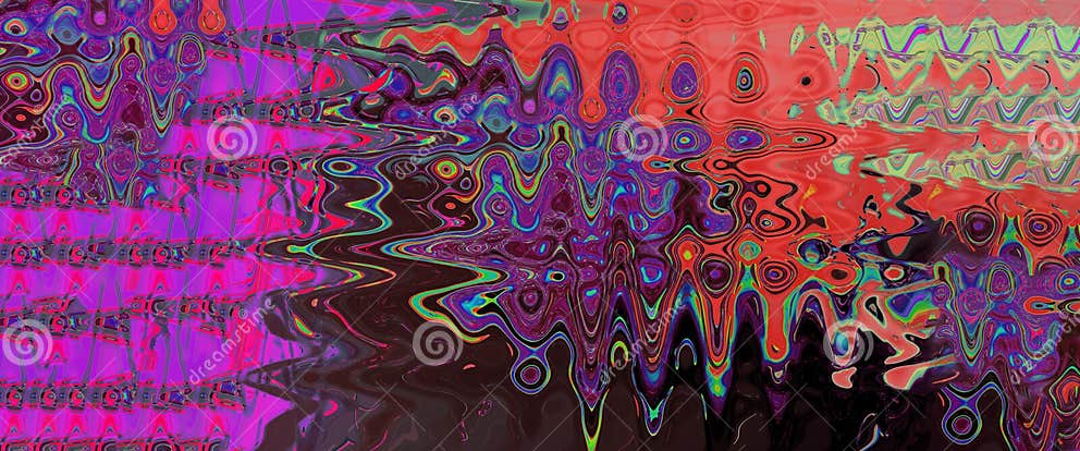 Abstract Dark Red-purple Background, Psychedelic Pattern with Beautiful ...