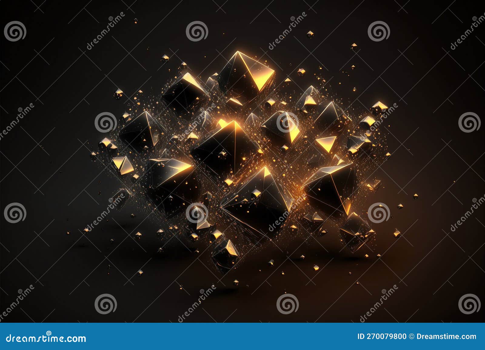 Abstract Dark Rhombus Concept Background, Generative AI Stock ...