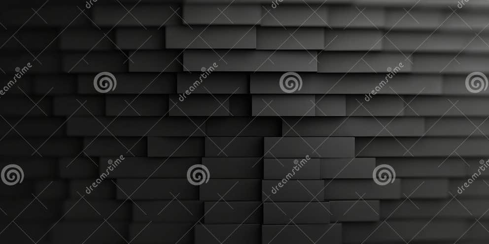 Abstract Dark Stacked Rectangles Texture with Subtle Shadows Stock ...