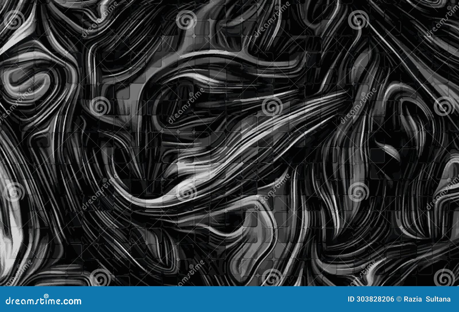 Abstract Dark Swirl Pattern Texture Wallpaper Stock Illustration ...