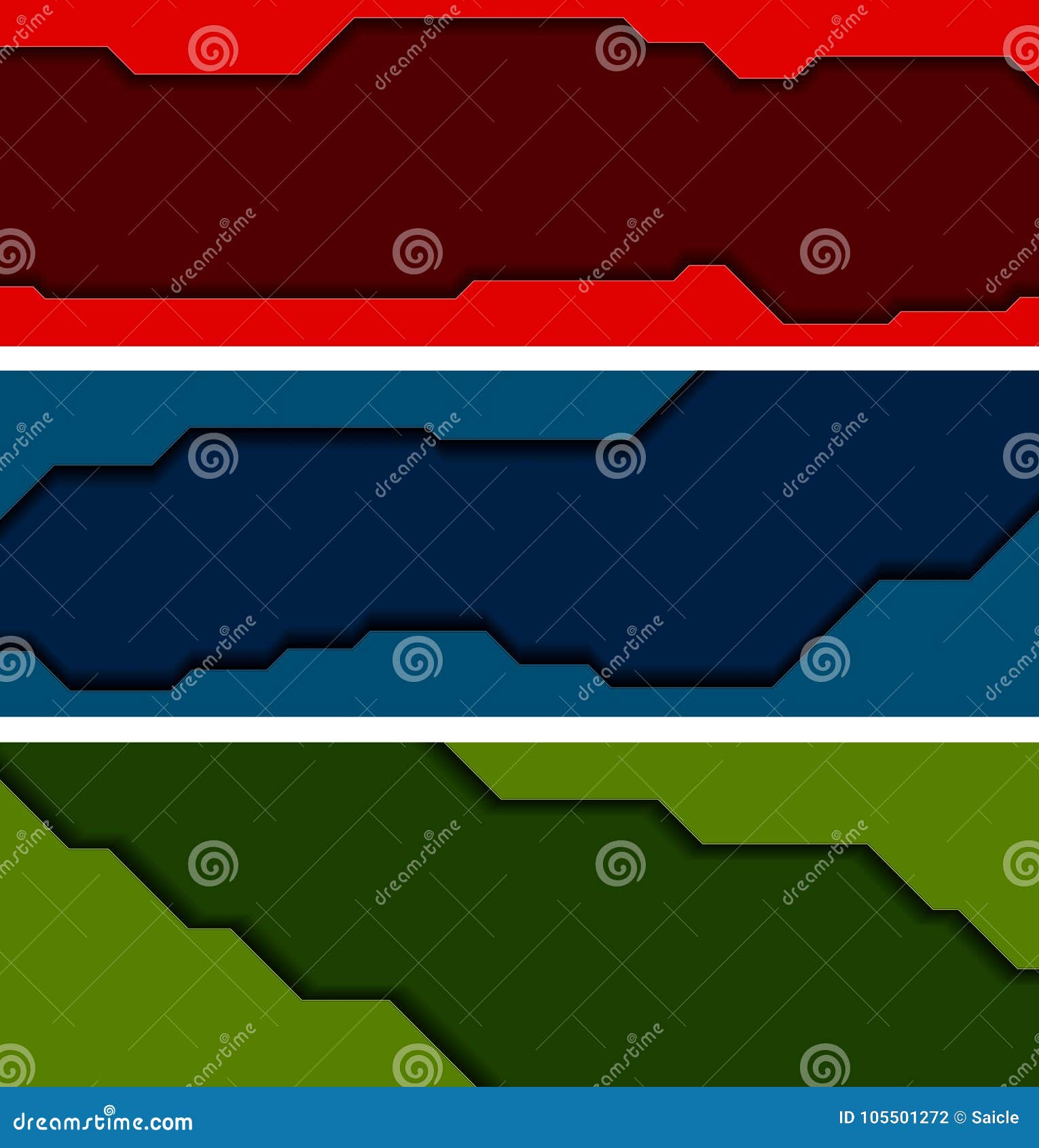 Abstract Dark Tech Corporate Banners Stock Vector - Illustration of ...