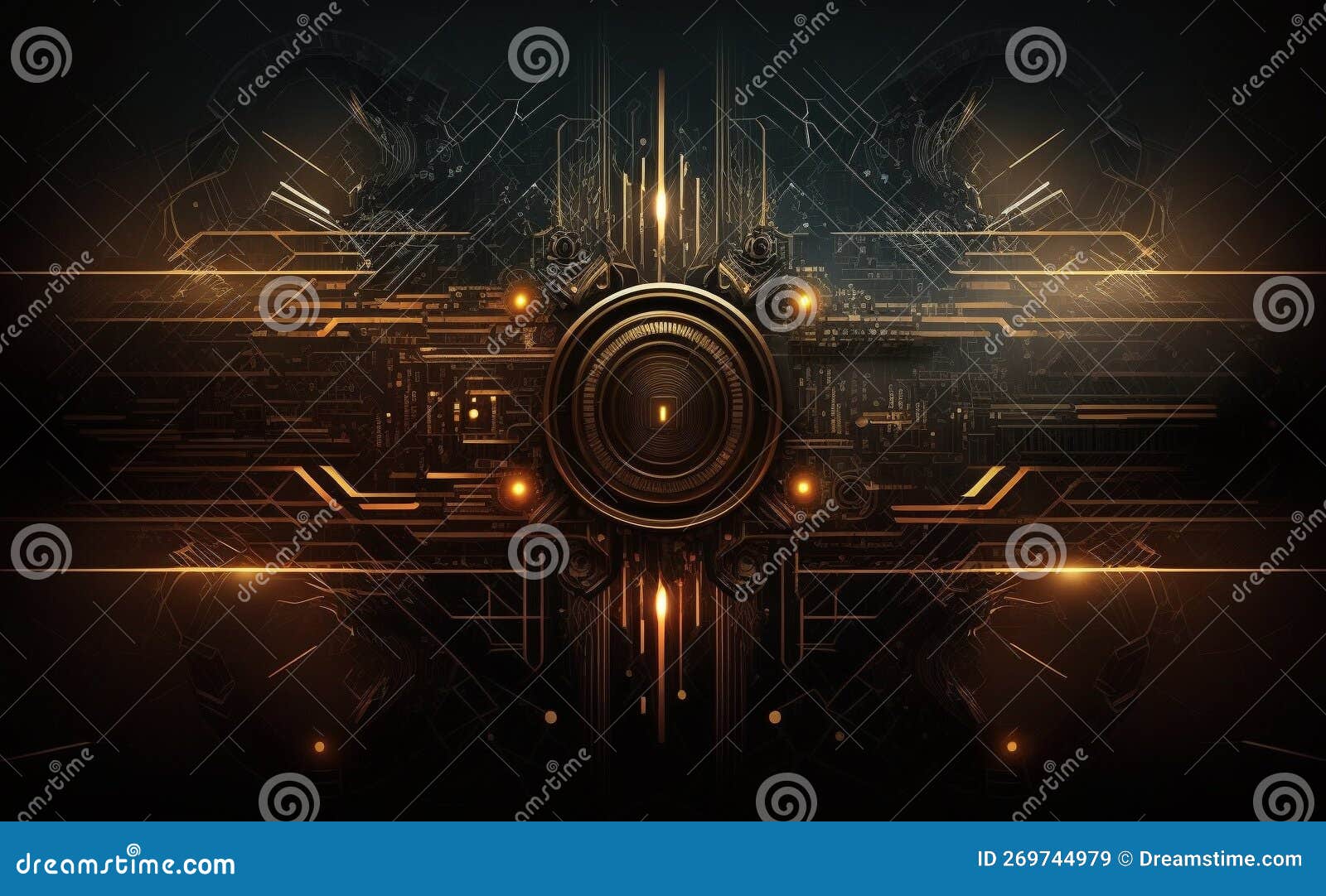 Abstract Dark Technology Background. Cyberspace Concept Stock ...