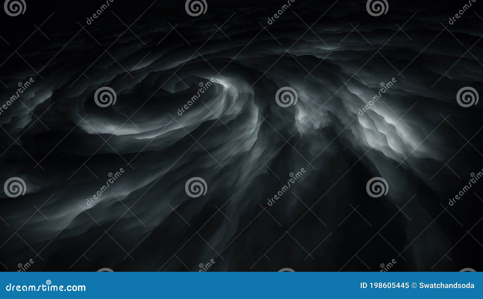 Abstract Dark Twisting Tornado Storm Cloud Formation Stock Illustration ...