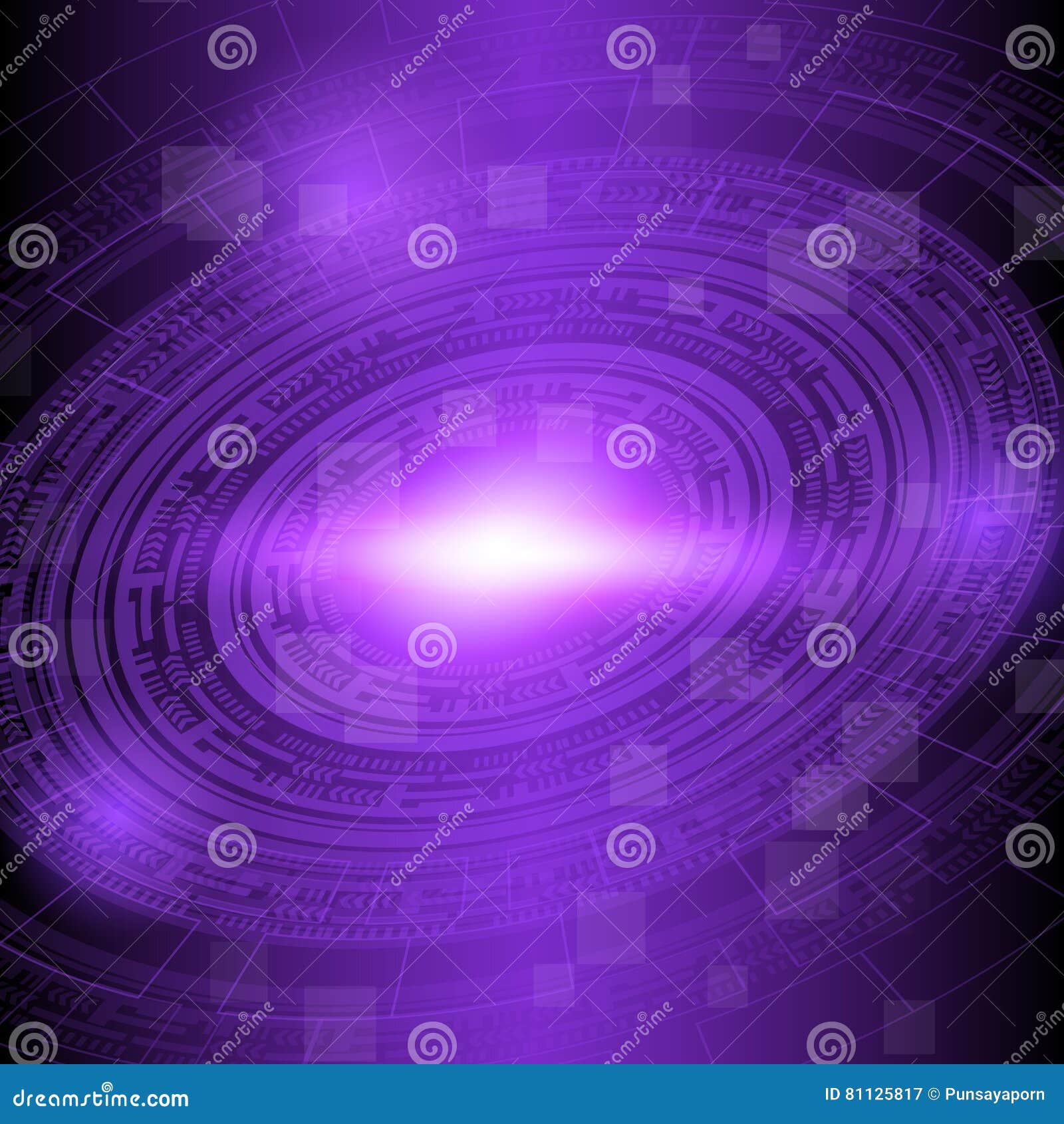 Abstract Dark Violet Technology Background Stock Vector - Illustration ...