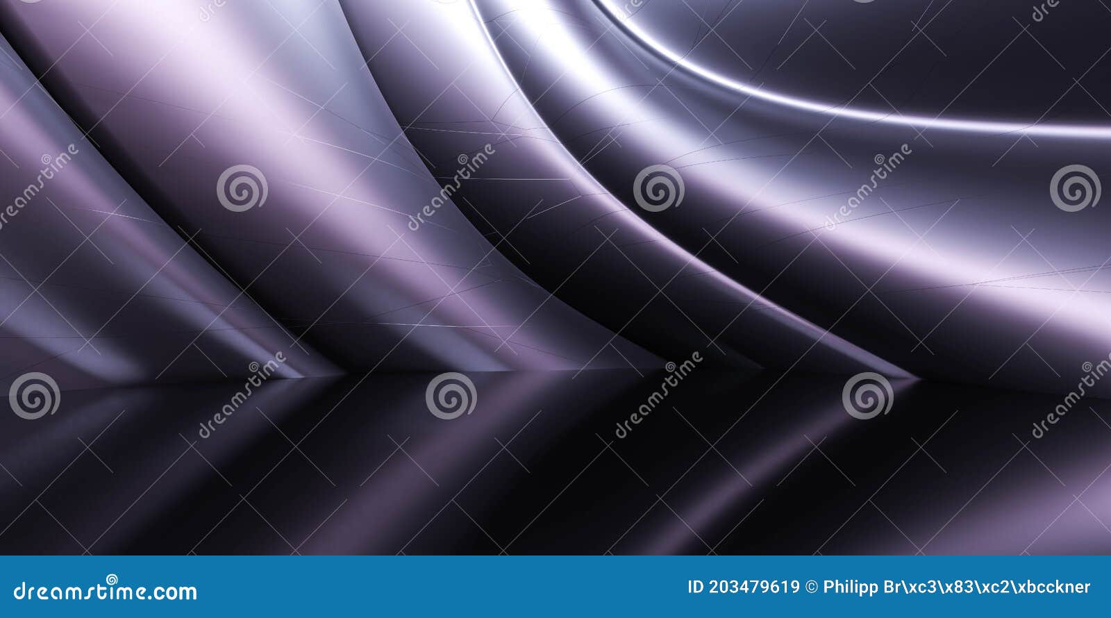 Abstract Dark Wall with Reflections Background 3d Render Illustration ...