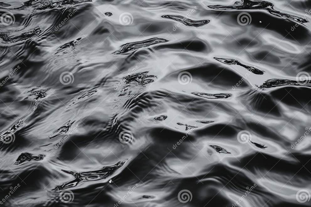 Abstract Dark Water Ripples in Nature Setting Stock Illustration ...