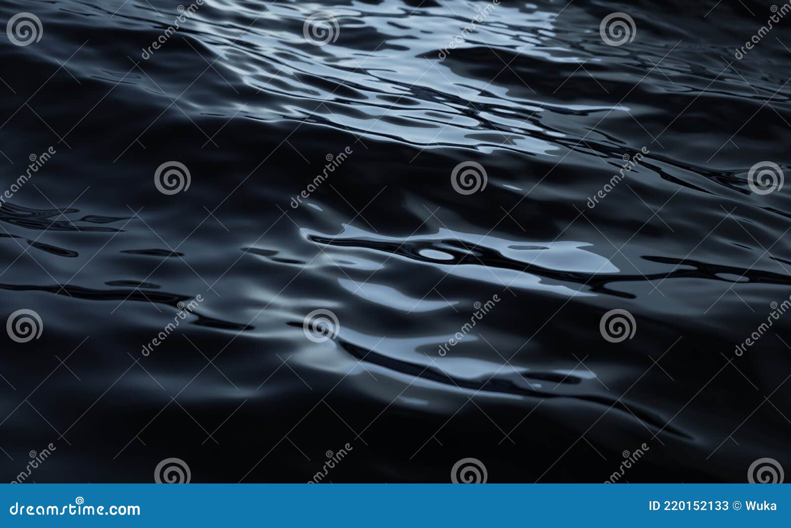 Abstract Dark Water Surface Stock Illustration - Illustration of night ...