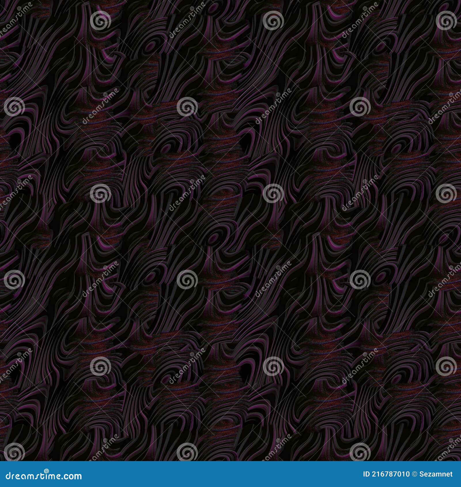 Abstract Dark Wave Texture. Seamless Texture Pattern Stock Illustration ...