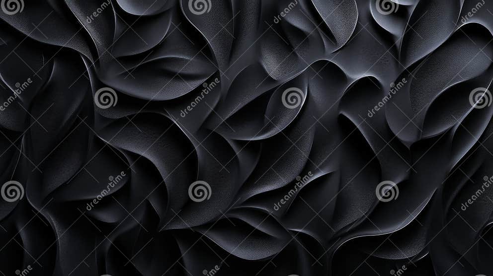 Abstract Dark Wavy Texture with Shadows and Curves Stock Image - Image ...