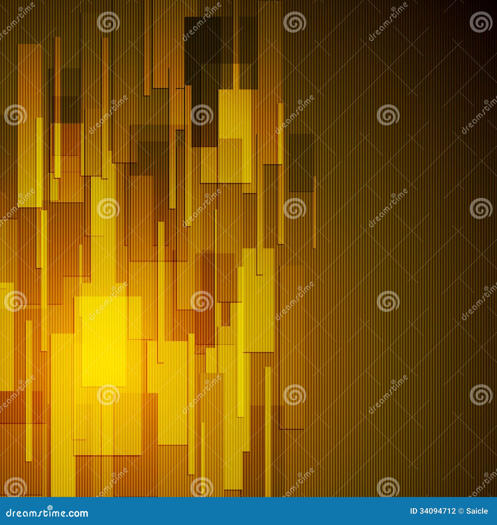 Abstract Dark Yellow Tech Background Stock Vector - Illustration of ...