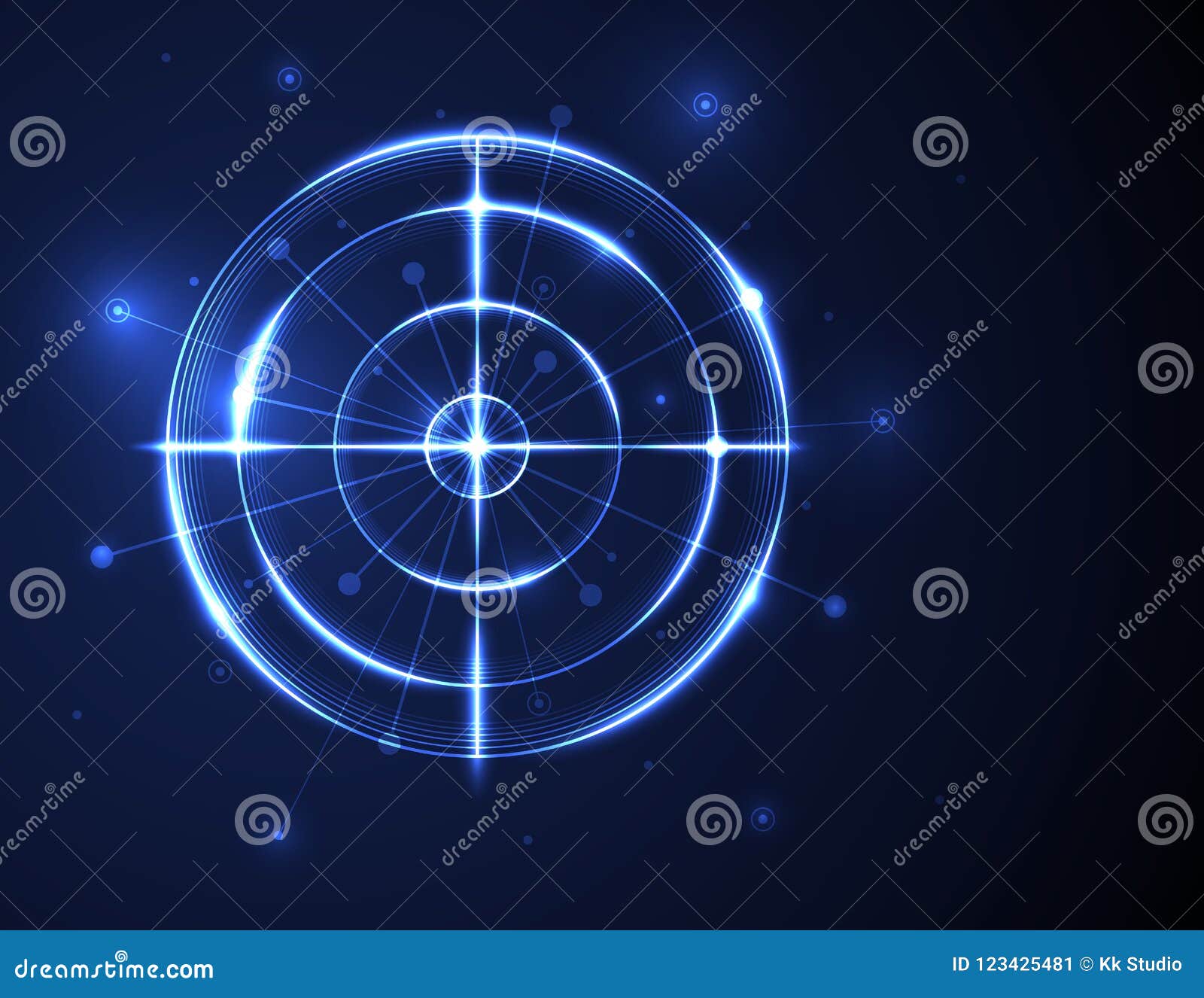 Abstract Dart Target on Blue Background Business Target Goal Concept ...