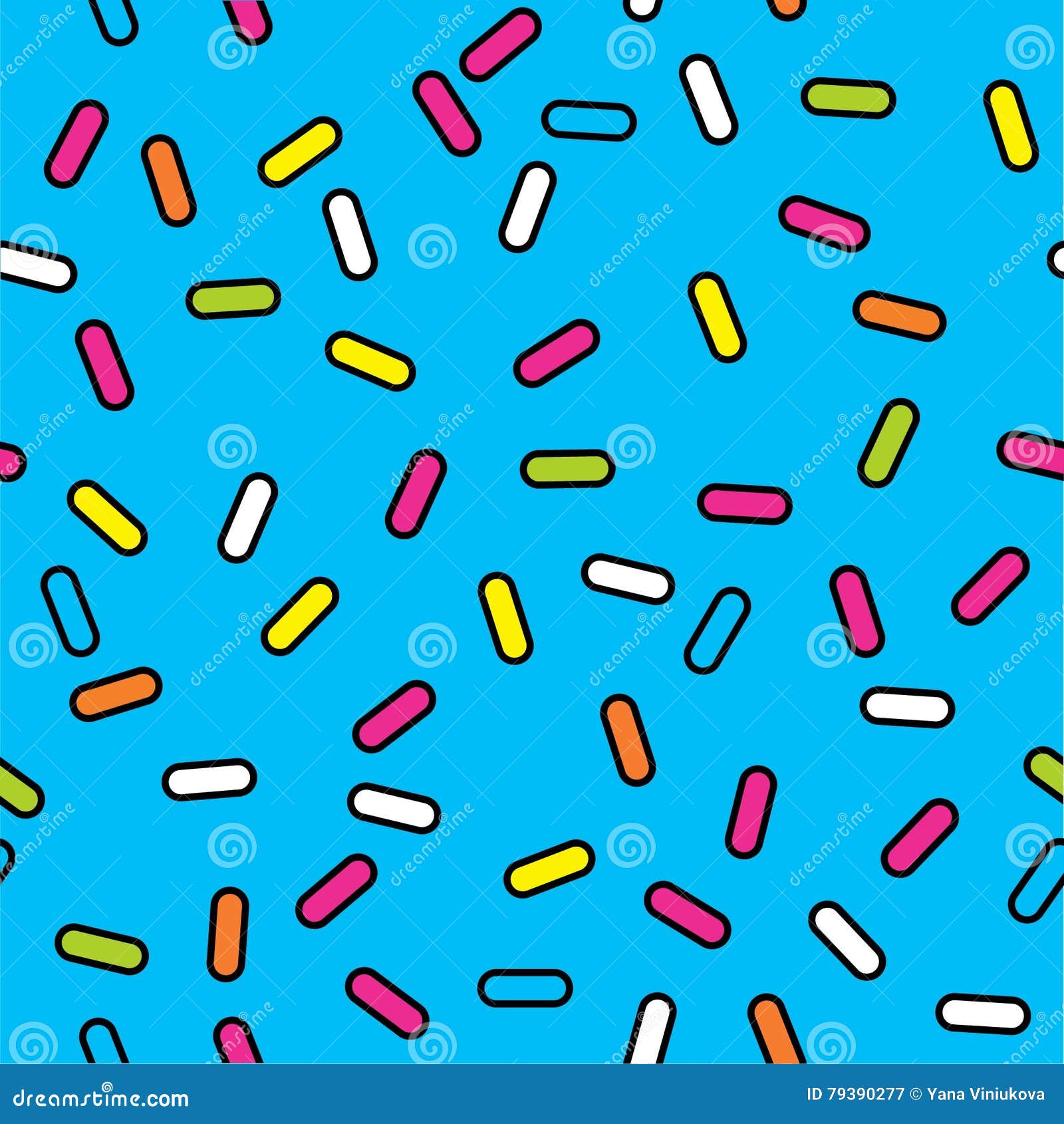 Abstract Dash Pattern Vector, Memphis Style Pattern Vector with Small ...