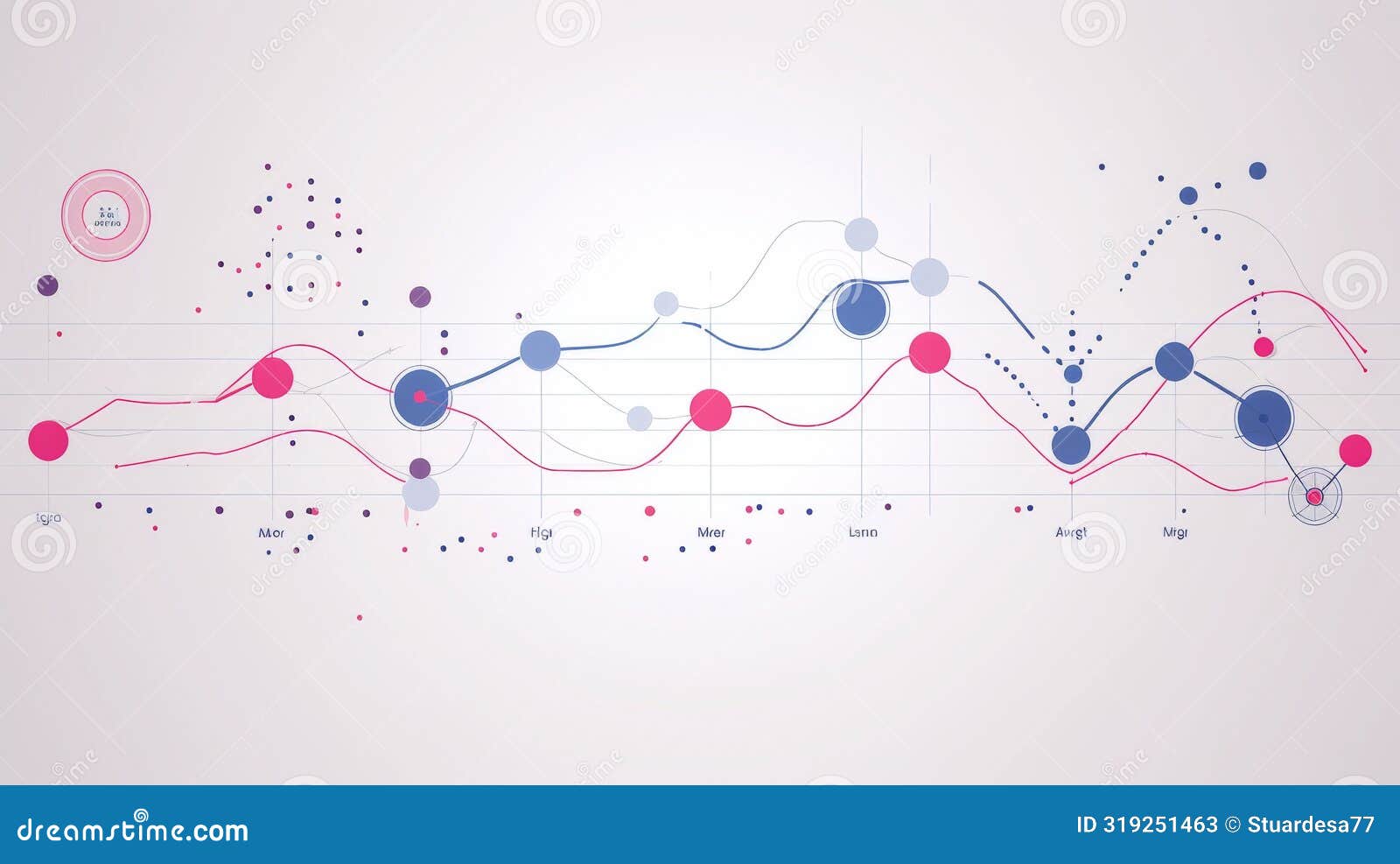Abstract Data Analysis Visualization Stock Illustration - Illustration ...
