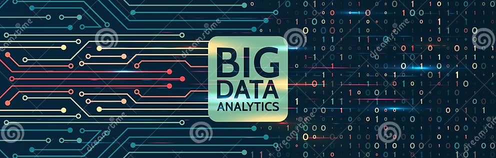 Abstract Data Background with Binary Code. Circuit Board Cpu Analysis of Information. Machine ...