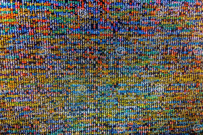 Abstract Data Bits Stream Background. Stock Illustration - Illustration ...