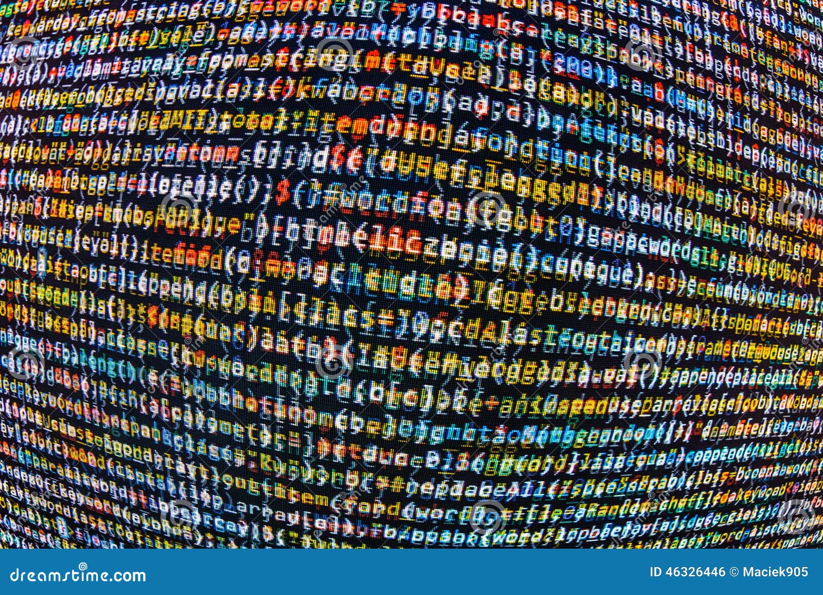 Abstract Data Bits Stream Background. Stock Illustration - Illustration ...