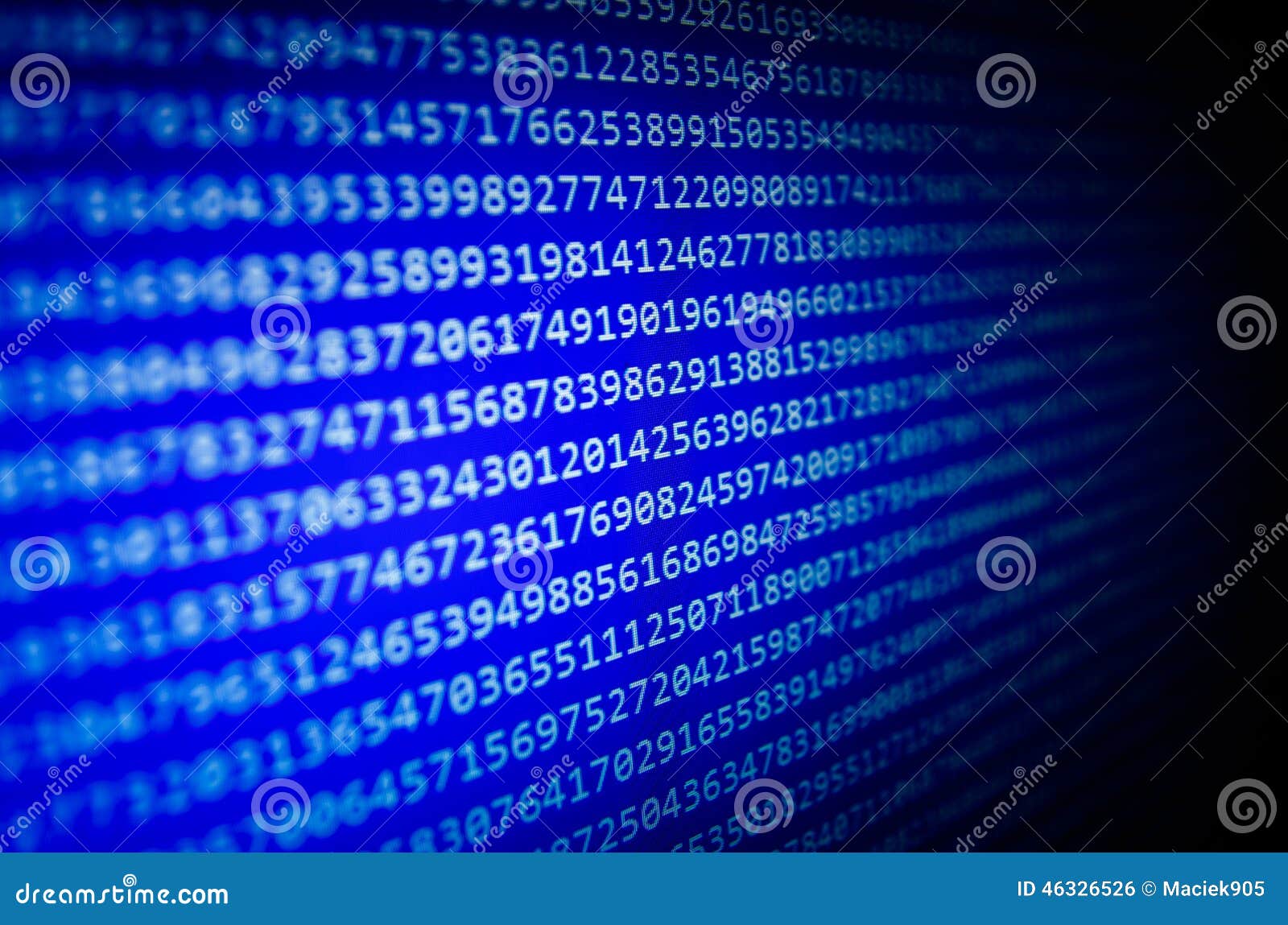 Abstract Data Bits Stream Background. Stock Illustration - Illustration ...