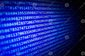 Abstract Data Bits Stream Background. Stock Illustration - Illustration ...