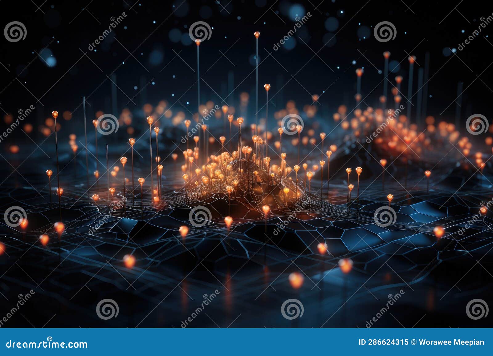 Abstract Data Center Database Data Storage Backup Cyber Security