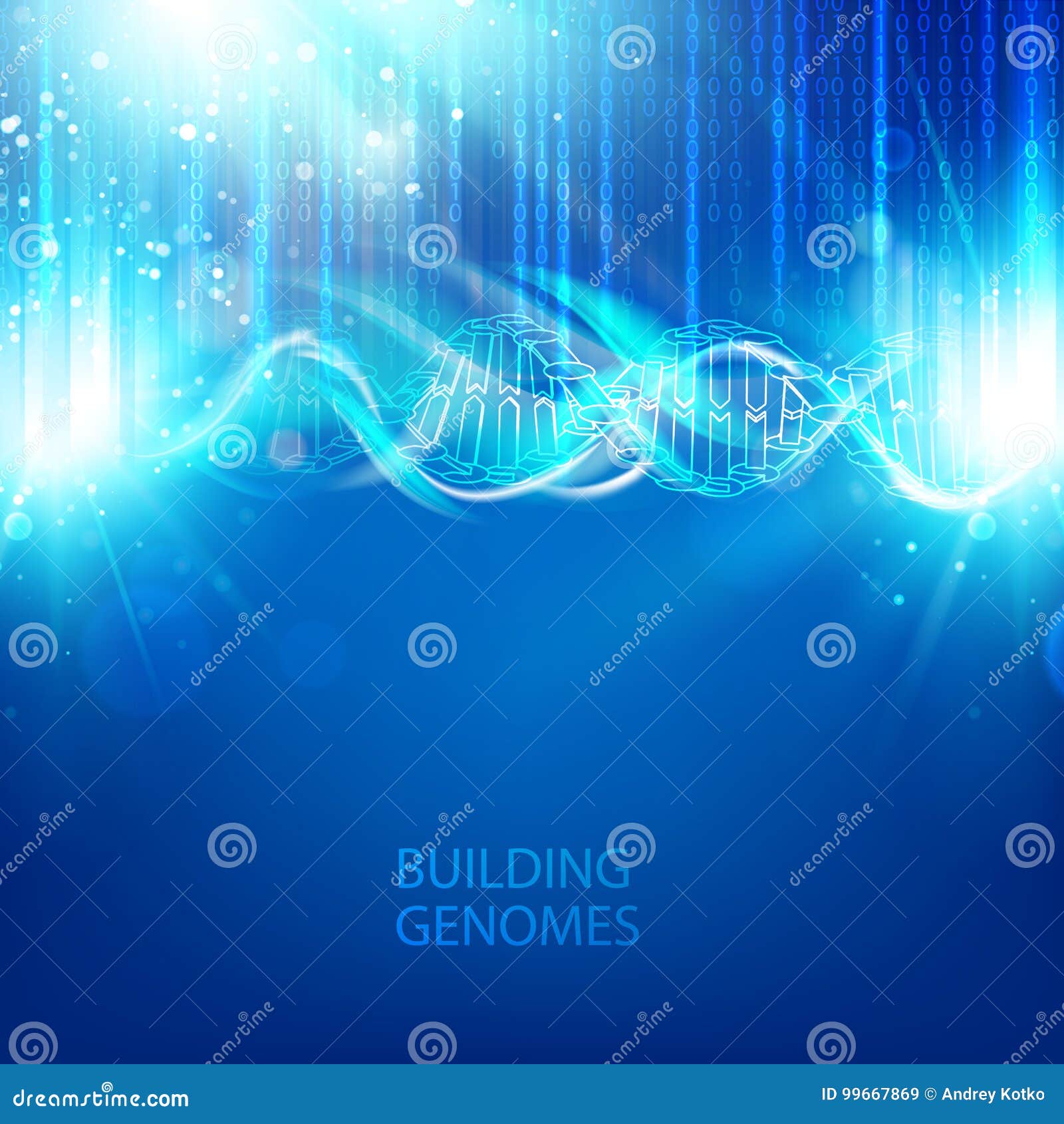 Blockchain Strand: A Futuristic 8K Cartoon Of Digital DNA Technology ...