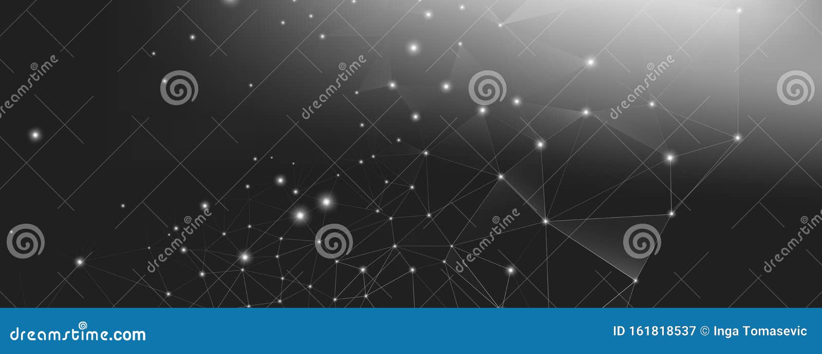 Abstract Data Flow. Gray Science Visualization Stock Vector ...