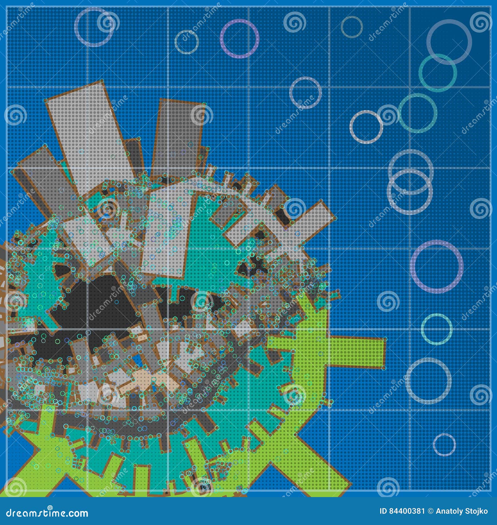 Abstract data graph. stock vector. Illustration of data - 84400381