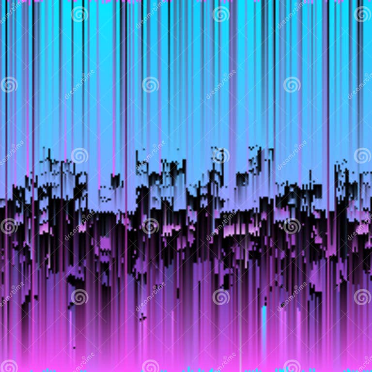 Abstract Data Moshing Background. Distorted Gradient Datamosh Effect ...