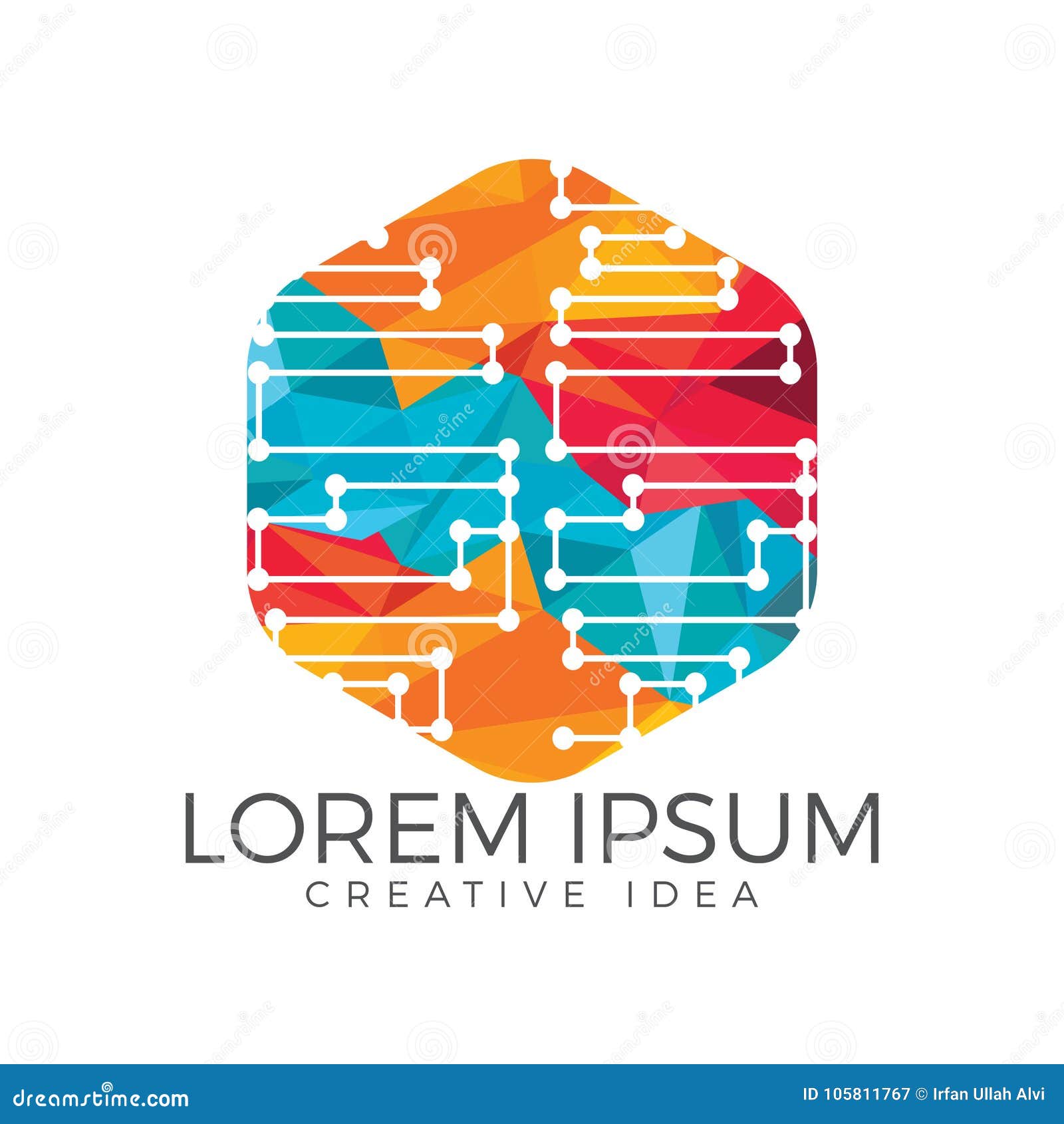 Abstract Data Sharing Network Logo Design. Stock Vector - Illustration ...