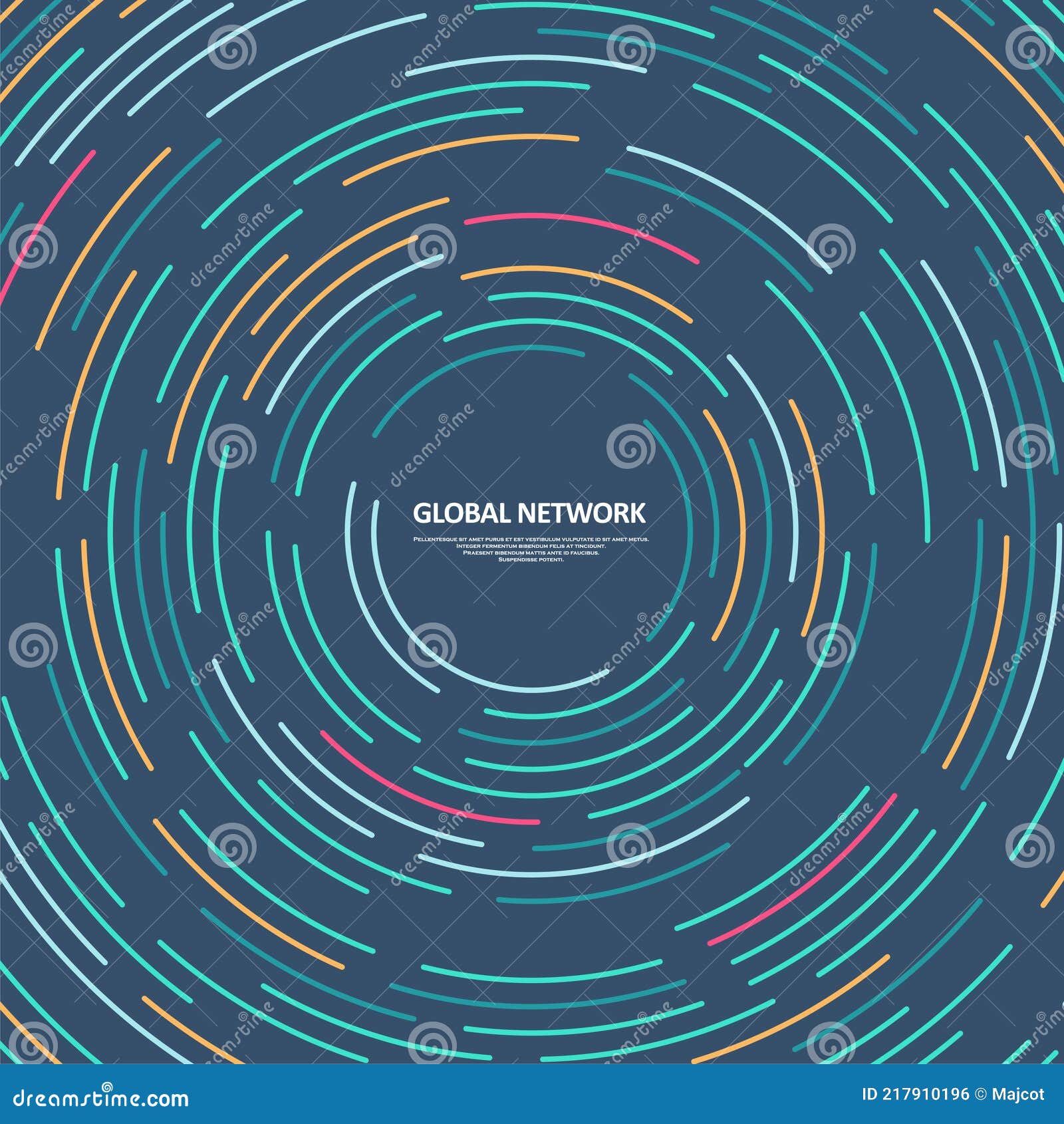 Abstract Data Transmission Visualization Stock Vector - Illustration of ...