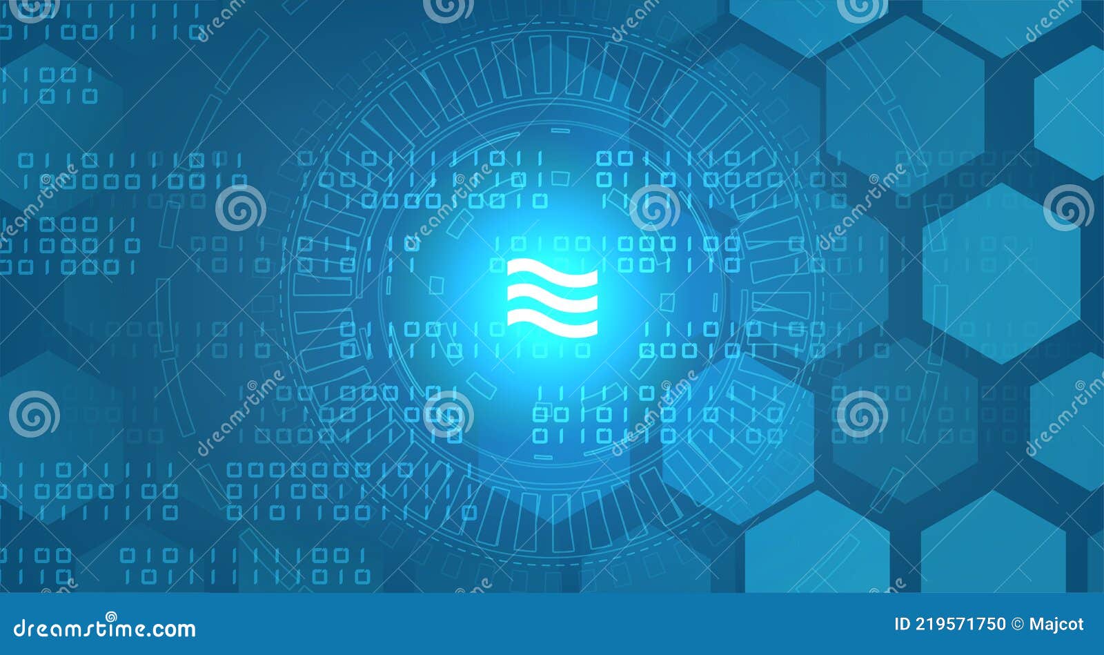 Abstract Data Transmission Visualization Stock Vector - Illustration of ...