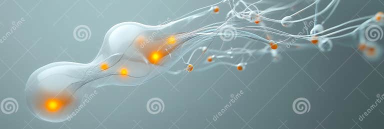 Abstract Data Visualization Dynamic Curves and Glowing Nodes Abstract ...
