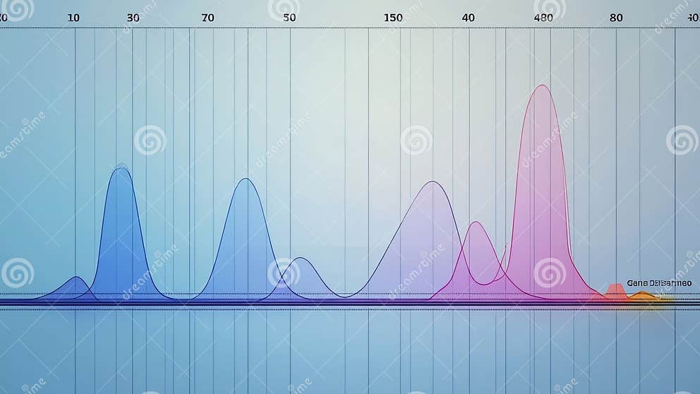 Abstract Data Visualization Graph Chart Peaks and Good Resolution Stock ...