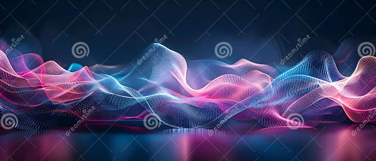 Abstract Data Waves: Pulsing Trends and Insights. Concept Data ...