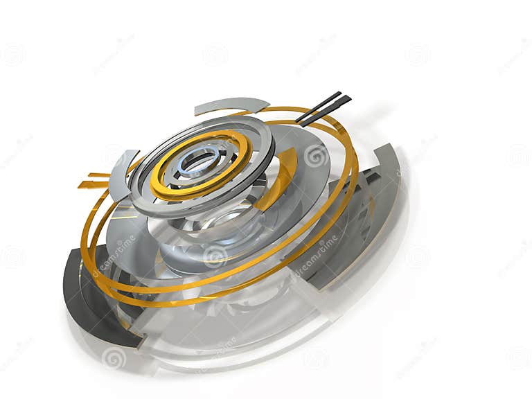 Abstract 3DCG Illustrations Representing the Data Center. Stock ...