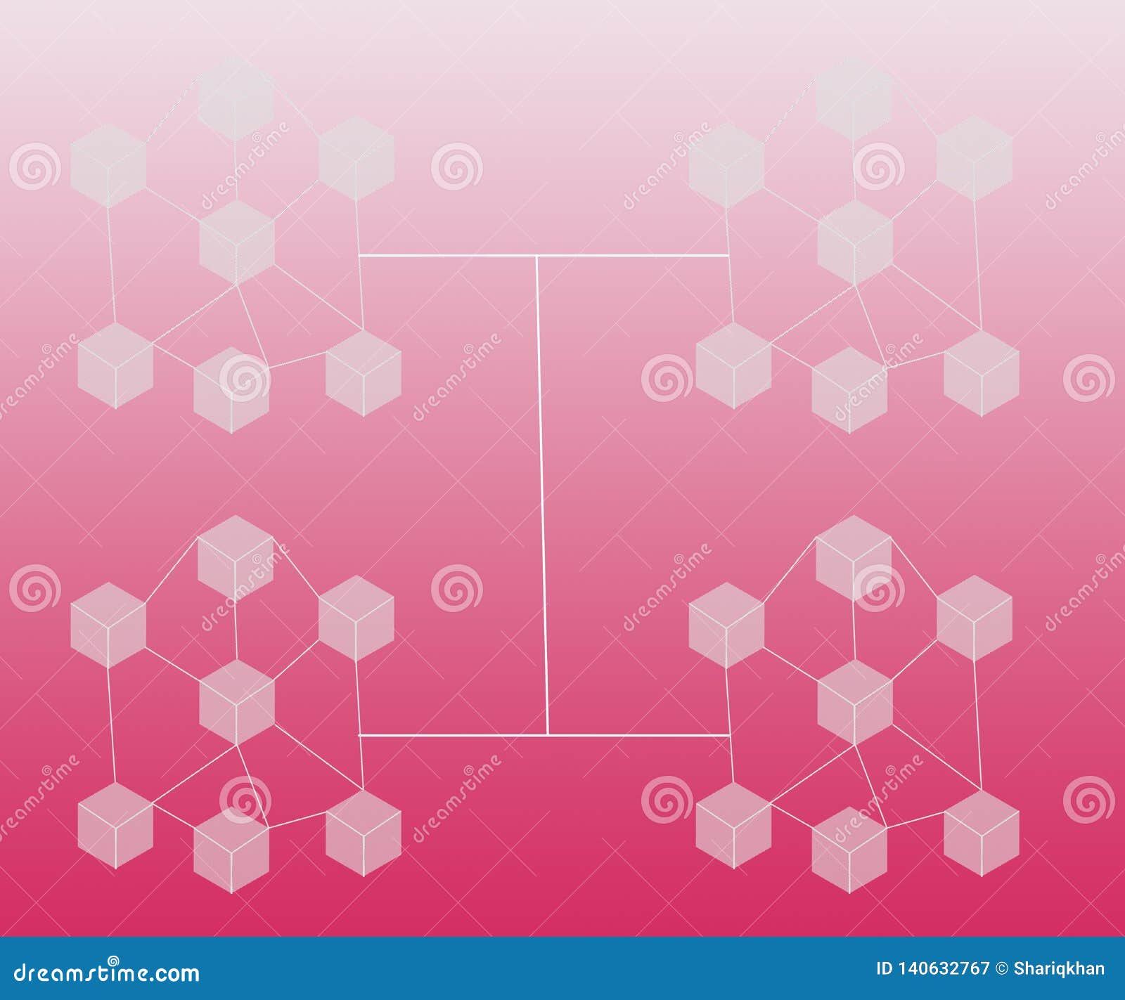 Abstract Decentralized Network Bitcoin Background Stock Illustration ...