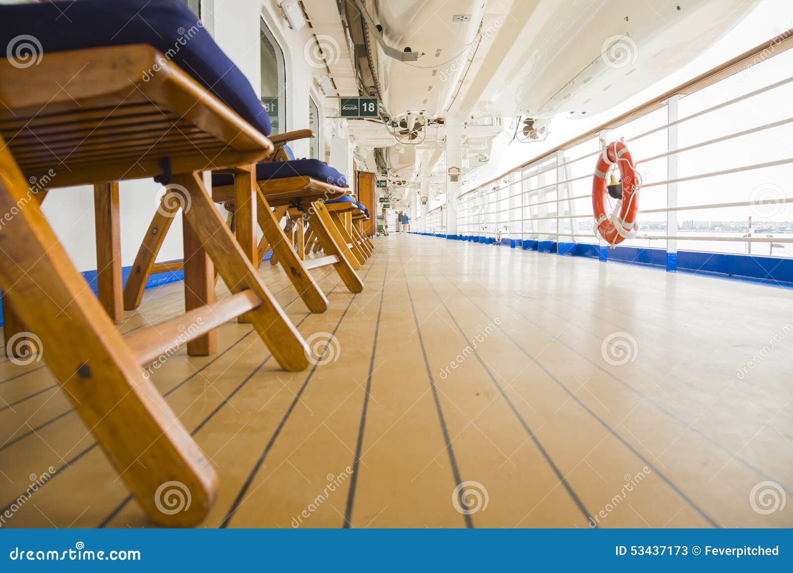 Abstract Deck View of Luxury Passenger Cruise Ship Stock Image - Image ...