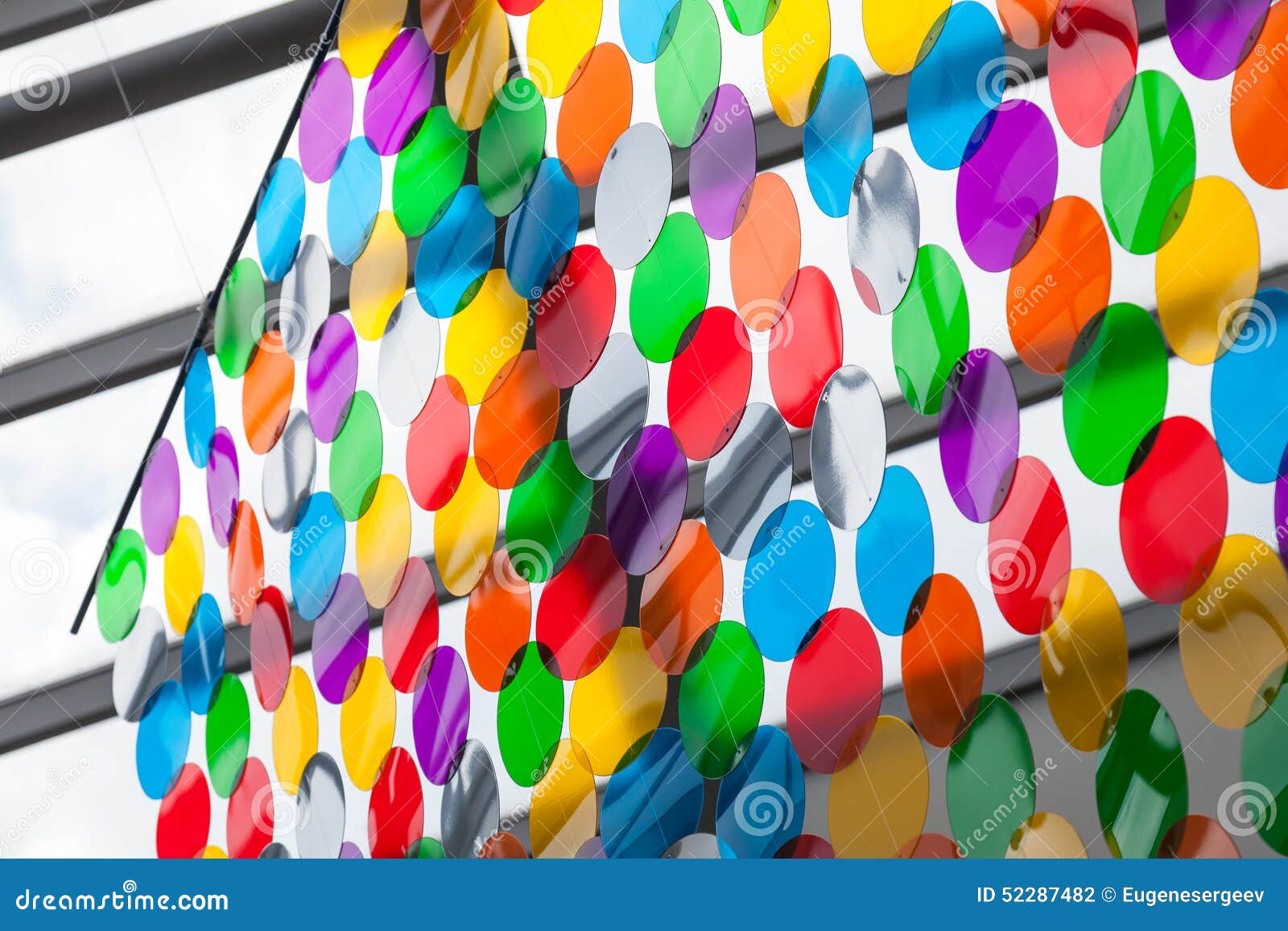 Abstract Decoration Made of Plastic Circles Stock Photo - Image of ...
